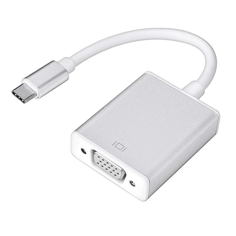 USBC to VGA Adapter USB 3.1 Type C Male to Female VGA Converter ...