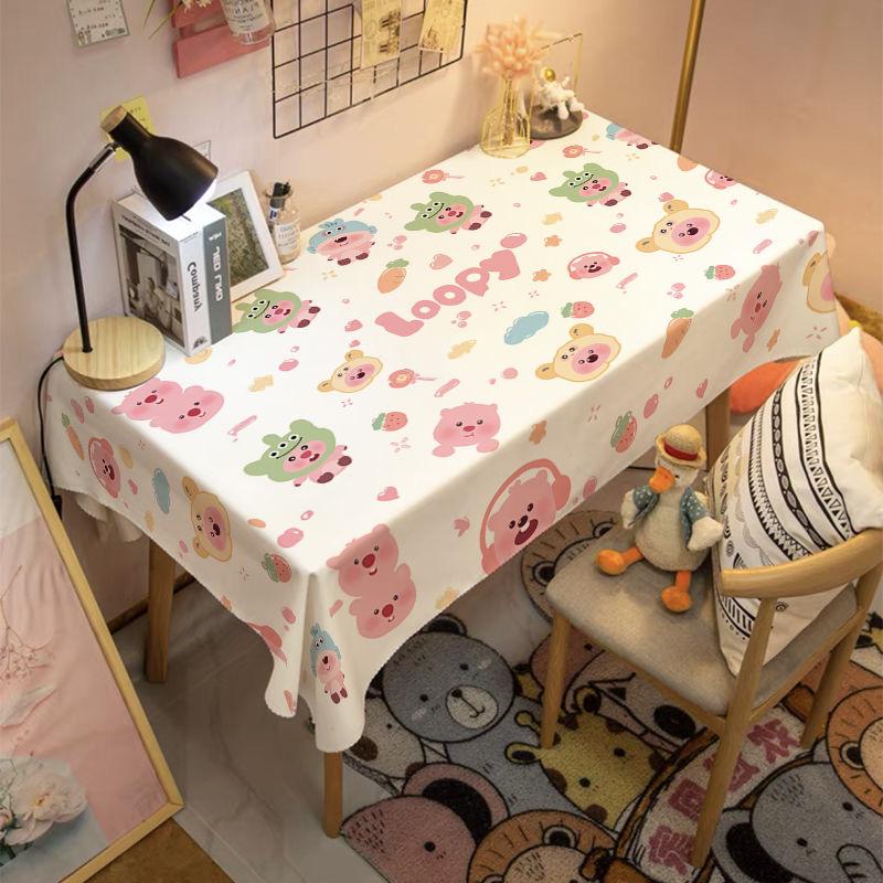 Rectangle Tablecloth Cartoon Loopy the Beaver, Kids' Study tablecloth ...