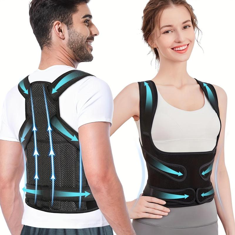 Adjustable Shoulder Alignment Brace, Back Support Posture Corrector ...