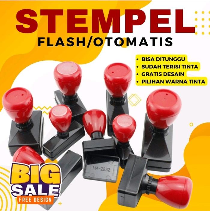 Promo Stempel / Cap Otomatis Terisi Tinta Banyak Pilihan Warna Untuk ...