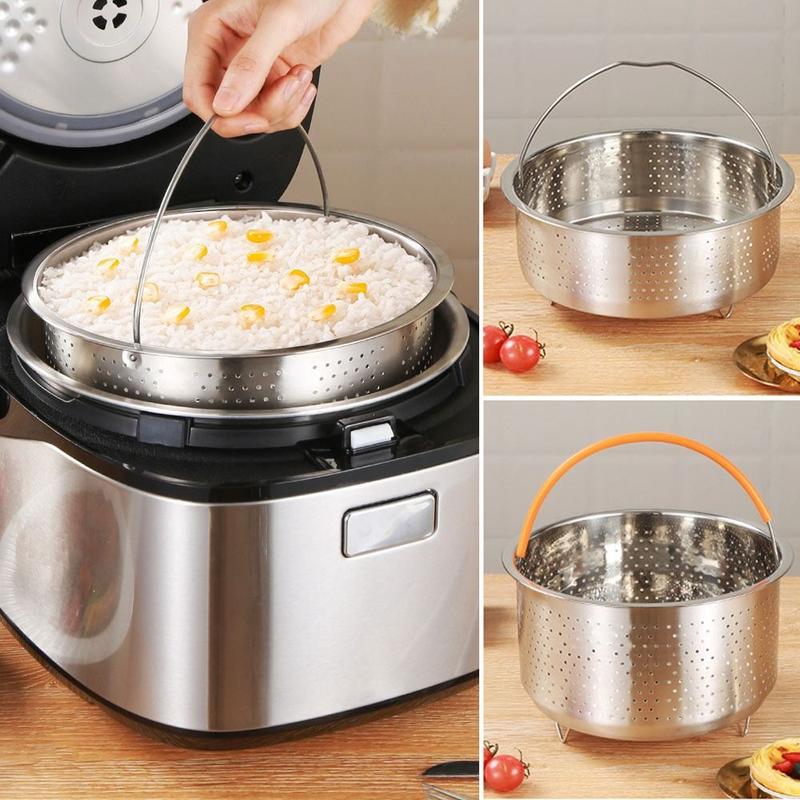 Multi-Function Stainless Steel Food Steamer Basket Rice Pressure ...