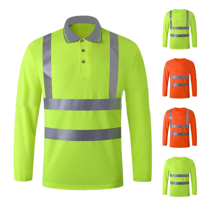 Reflective Safety T-Shirt 360 Degree Reflective Zones High Visibility ...