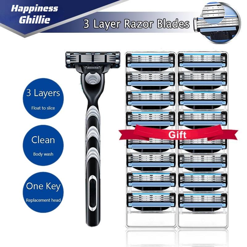 Men's manual shaver/Applies to mach 3 /3-layer blade/4 blad - TikTok ...