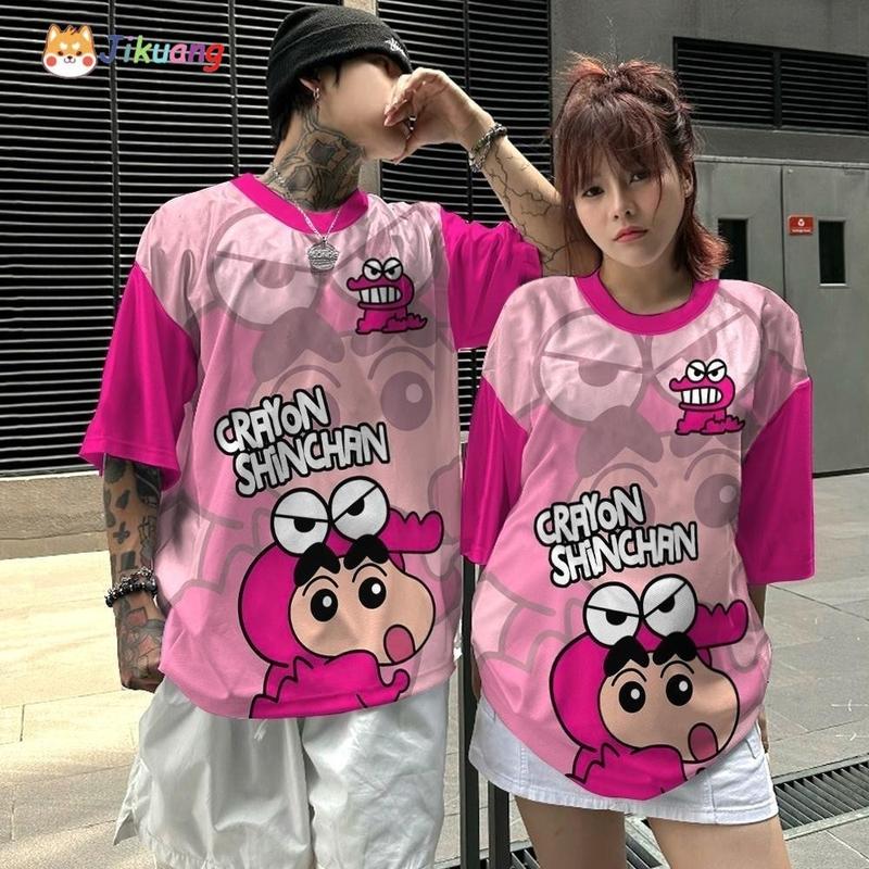 Jersi Shin-Chan, Rekaan Krayon Anime Comel, Baju-T Jersi Pasangan ...