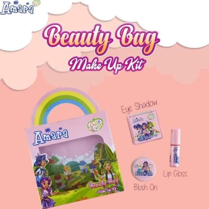 Promo AMARA Make Up Kit Beauty Bag Kosmetik Aman Anak BPOM Eye Makeup ...