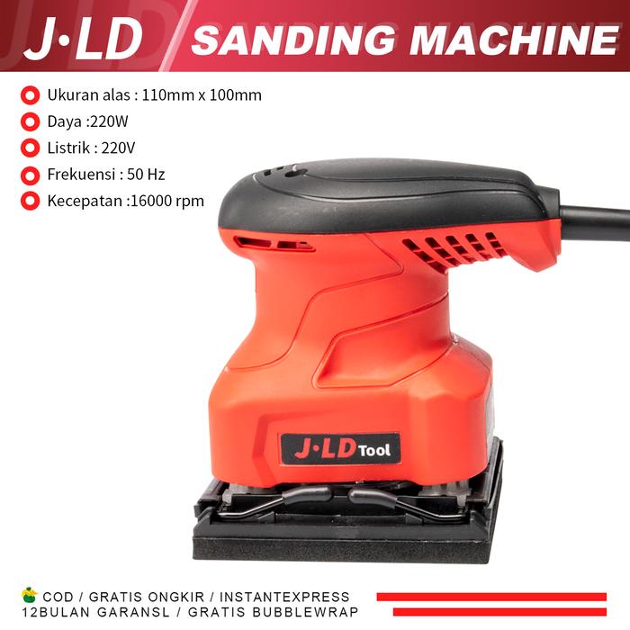Promo JLD Mesin Amplas 220W Electric Sander J4510 Mesin Amplas Kayu Dan ...
