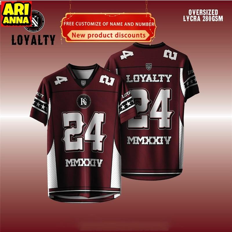 Baju-T Jersi NFL, Jersi Sublimasi, Gentian Ultra-halus, Jers - TikTok ...