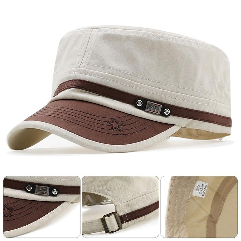 Topi Besbol Boleh Laras, Gaya Kasual, Bernafas, Topi Kadet, Topi ...