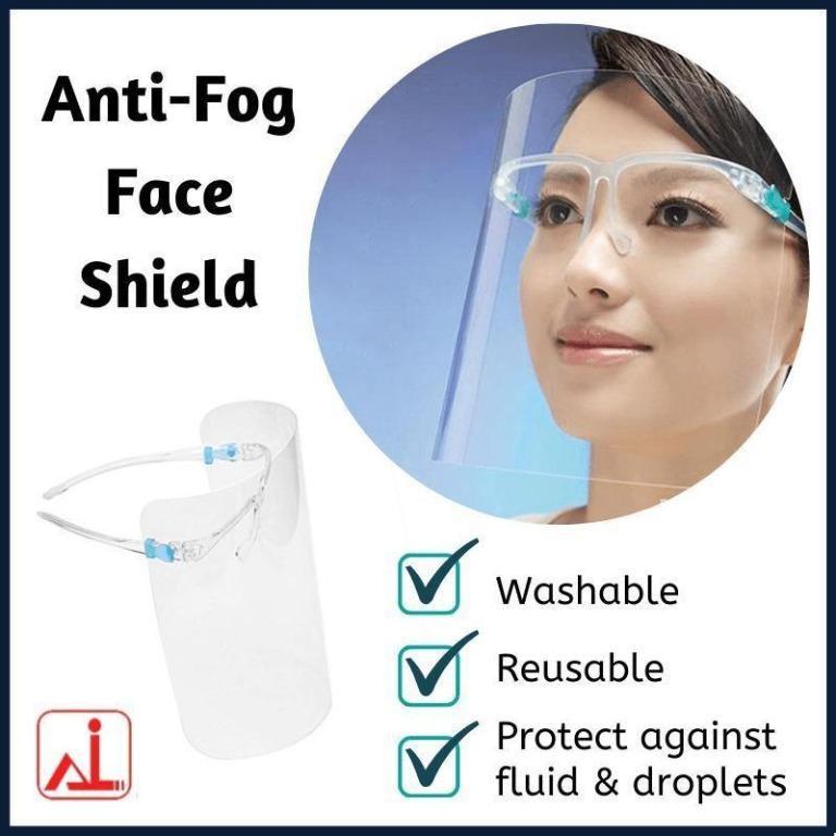 Spectacle Frame/ Spec/Spectacle Face Shield (2 Set)- *READY STOCK ...