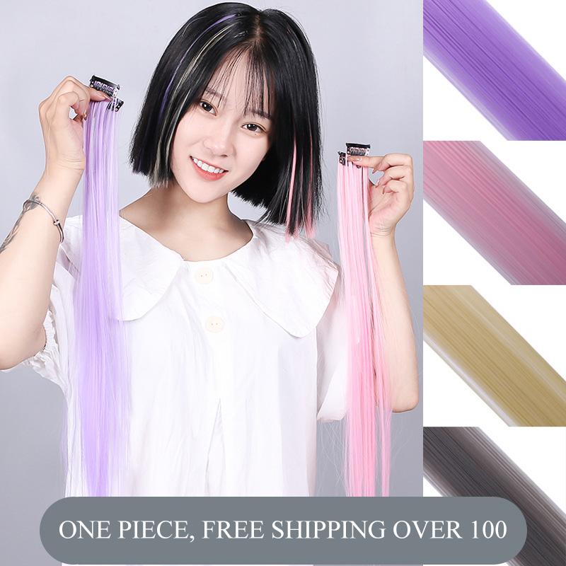45cm/Pc 15 Colors Hair Extensions With Invisible Hair Clips Heat ...