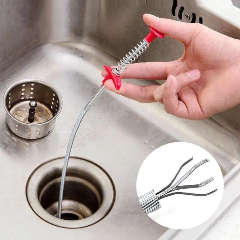 60cm 90cm 160cm 200cm Spring Pipe Dredging Tools Drain Snak - TikTok ...