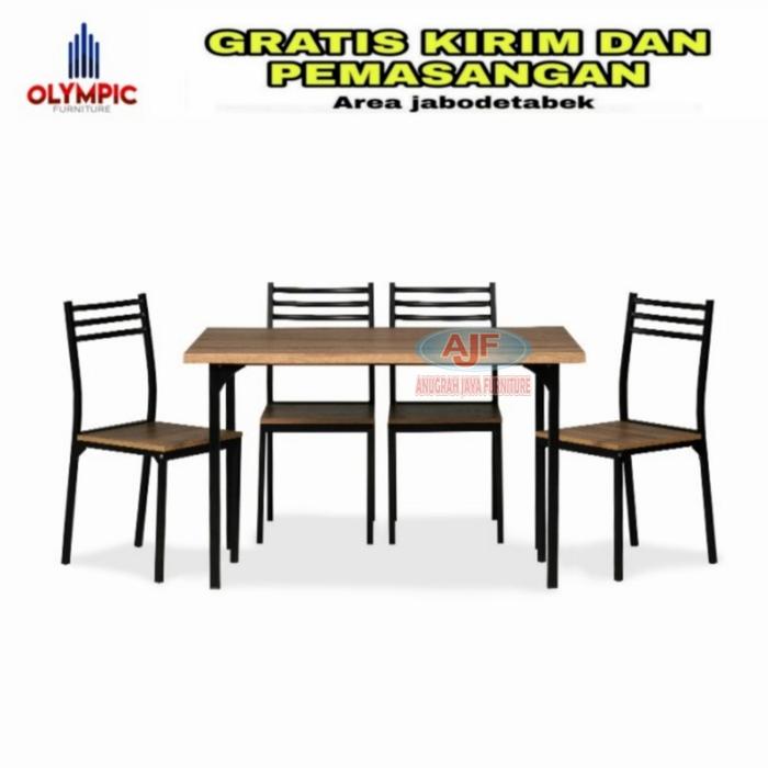 Jual Olympic meja makan / dinner table 4 kursi DTM EIRA - Natural ...