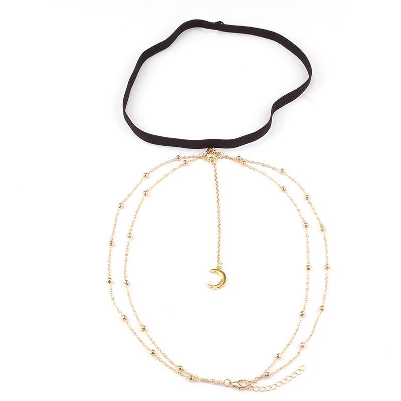 Double Layer Beads Leg Chain Sex Silver Color Metal Crescent - TikTok ...