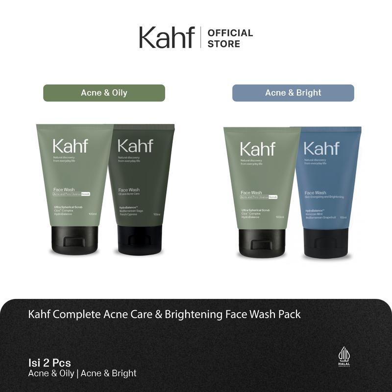 Kahf Complete Acne Care & Brightening Face Wash Pack 100 ml - Shop ...