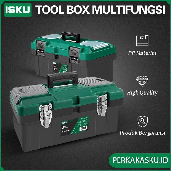 Promo Tool Box Besar ISKU Toolbox Perkakas Plastik Bahan Tebal - 12 ...