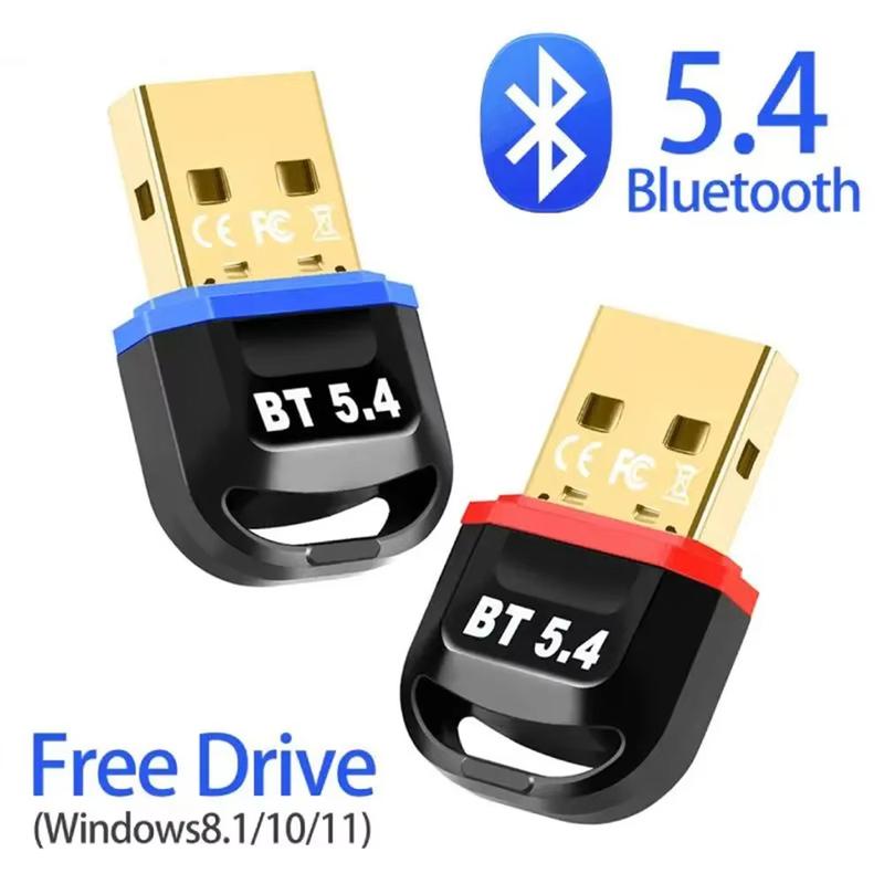 Penyesuai Bluetooth, USB Bluetooth 5.4, untuk Dongle PC, Tetikus ...
