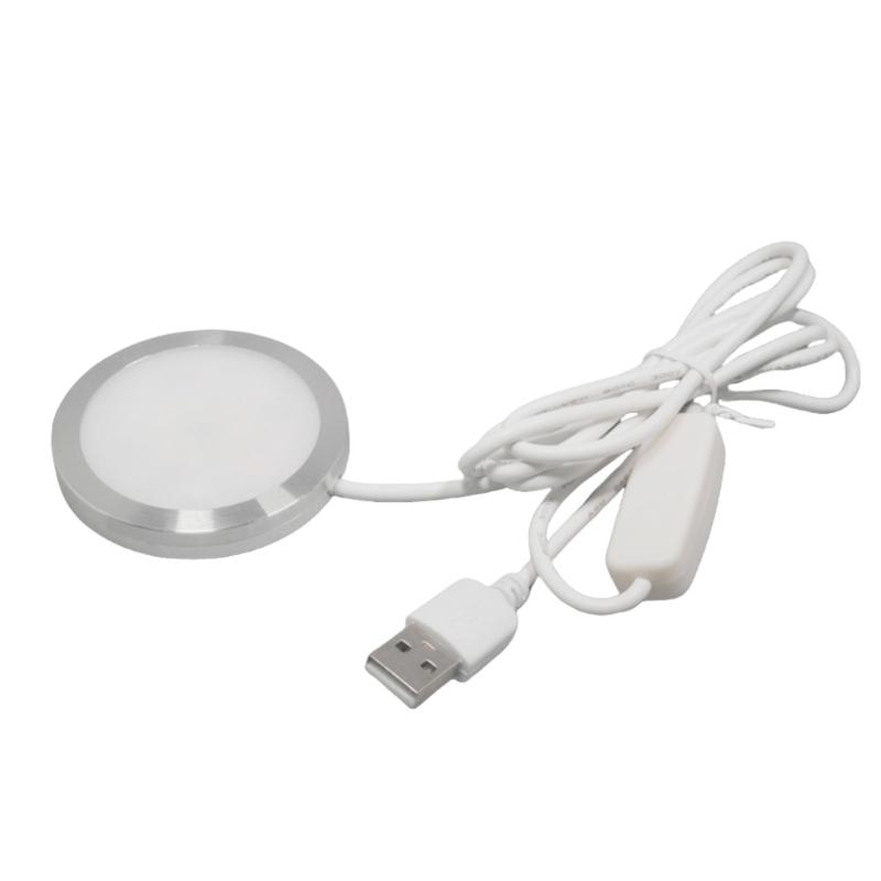 Lampu Meja LED, Zhend, Kuasa USB 5V3W, Tapak Bulat, Lampu Puck - TikTok ...