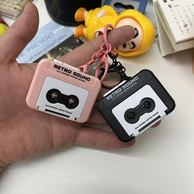 Mini Recorder Keychain Couple Pendant Classic Vintage Tape Recorder ...