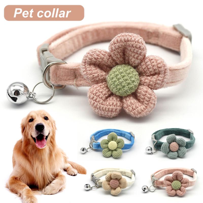 【stock】Pet Collar Cartoon Flower Holiday Dress-up Mild to Skin - TikTok ...