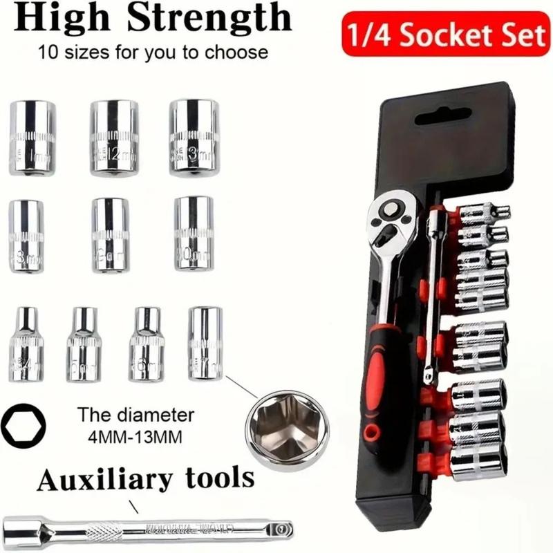 12Pcs/Set Durable Car Boat Auto Repair Tools Socket Wrench Set - TikTok ...