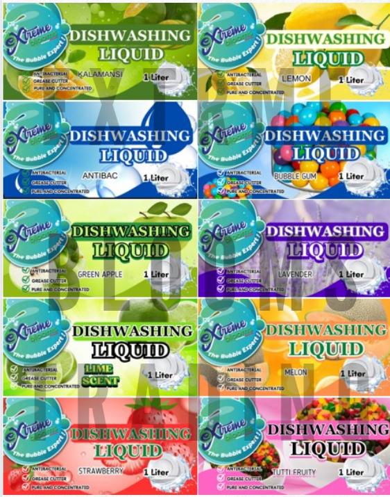 Sticker Label of Dishwashing Liquid (with Extreme Blooms logo) - TikTok ...