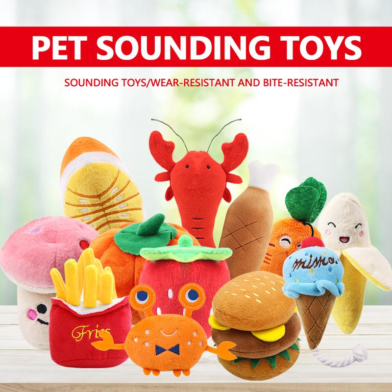 TK Plush Squeaky Toy Dog Toys Bite Resistant Clean Dog Chew Puppy ...