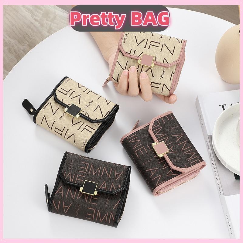 Dompet Beg Wanita, Fesyen, Pendek, Pelbagai Fungsi, dengan Klip ...