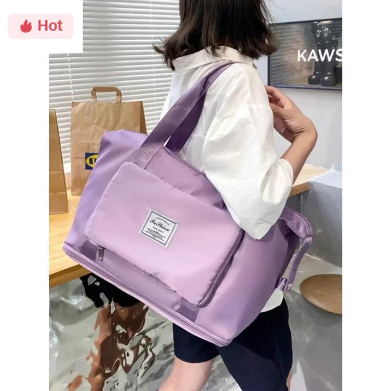 CODFashion casual neutral luggage bag Oxford solid color wear-resistant ...