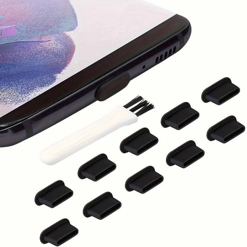 11Pcs type c Dust Plugs USB C Cell Phone Accessories Cleanin - TikTok ...