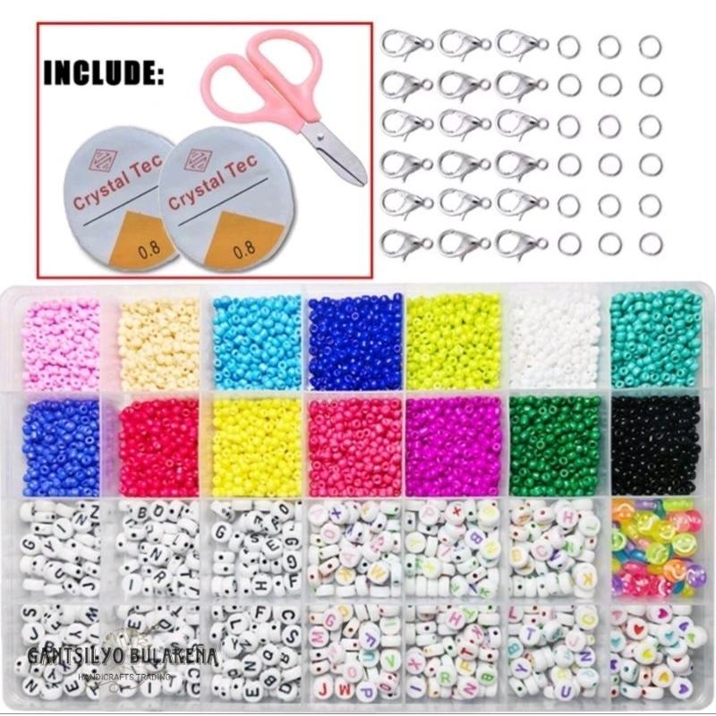 5000pcs BEADS SET Beads Kit for DIY Crafting Bracelets Necklace ...