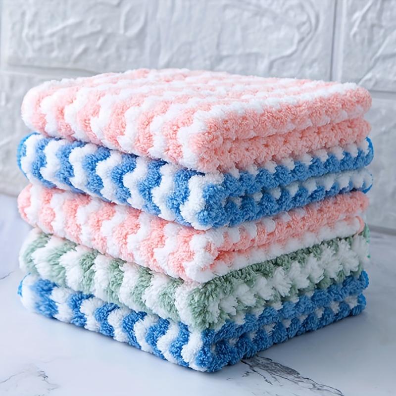 Set Tuala Pinggan Bulu Karang, 10pcs, Kain Pembersih Mikrofiber ...