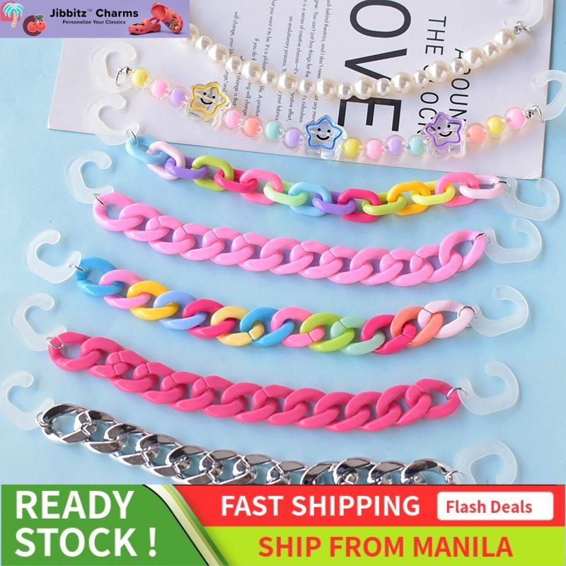 Fashio Croc Chain Jibbits Charms Shoe Design Buckle Shoe Decor - TikTok ...