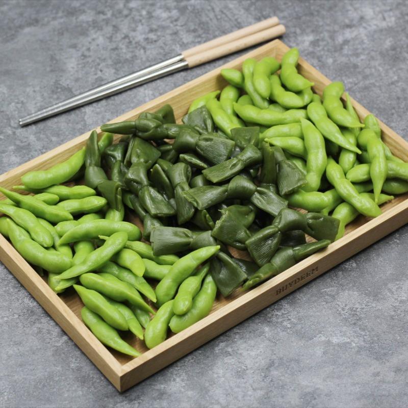 5 Pcs/Pack Artificial Vegetable Model Simulated Fake Kelp Knotted Soy ...
