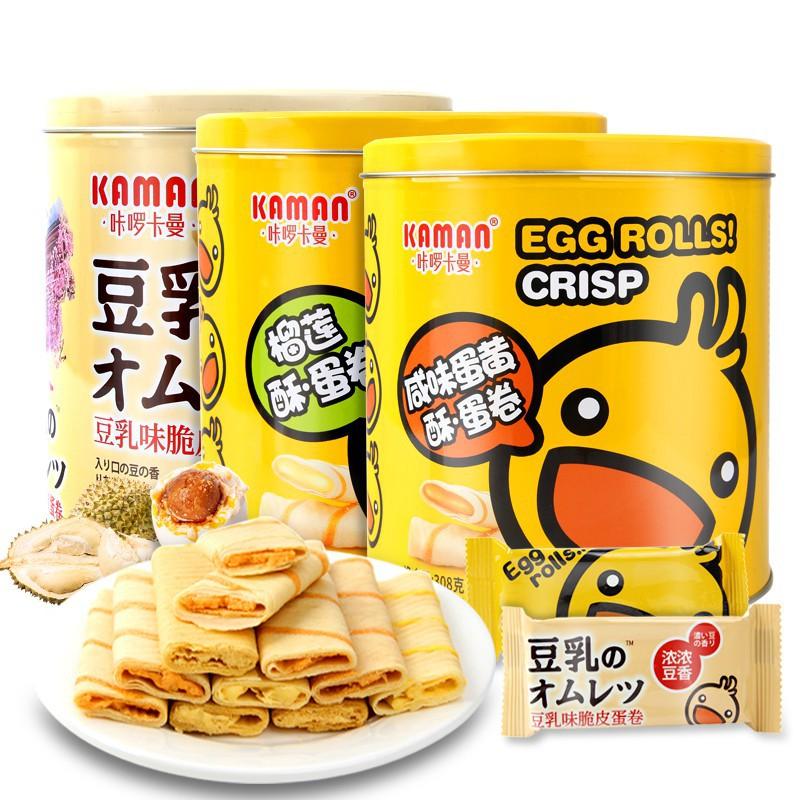 【Spot】Kaman Egg Roll/ Egg Yolk Egg Roll/Snacks Food/Karokama - TikTok ...