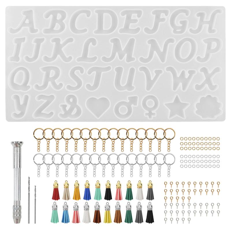 Kit Acuan Resin Abjad Silikon, Stok Sedia, Acuan Huruf dan Hiasan ...