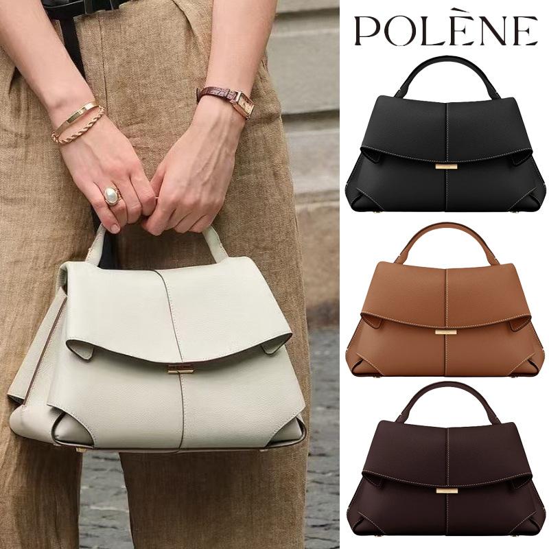 Handbag Polene Smile Bag French Polene Niche Genuine Leather - TikTok ...