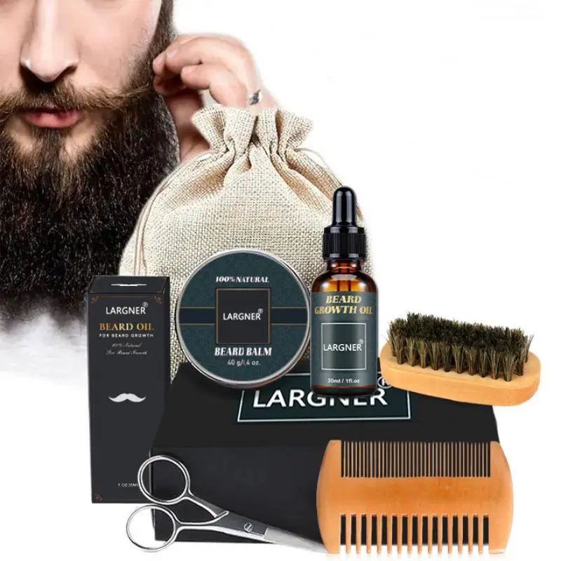 Comfort Beard Care Kit, 6pcs Beard Styling & Hair Care Product for Men ...