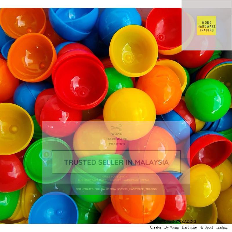 All New 50pcs 40mm 4cm Solid Color Empty Plastic Ball Capsules - TikTok ...