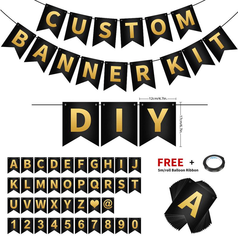 Custom Letter Banner Kit DIY Personalized Banner For Birthda - TikTok ...