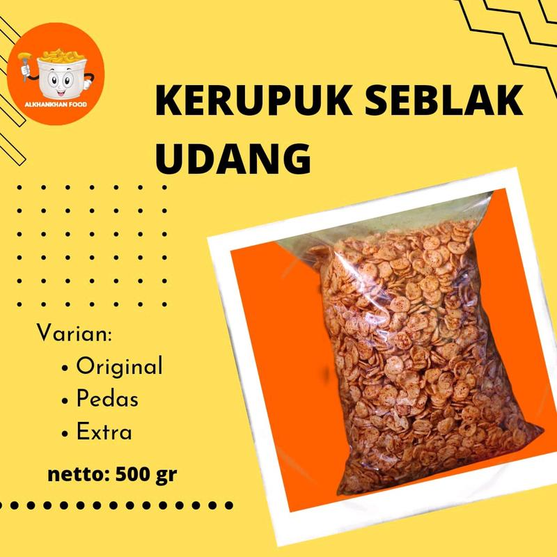 KRUPUK SEBLAK BANTET (UDANG) 500GR TERMURAH Makaroni Pedas - Shop ...