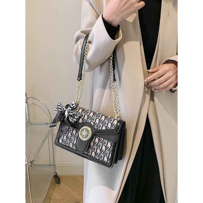 Qimi 2024 Winter Organ Small Square Bag Shoulder Crossbody Women's ...