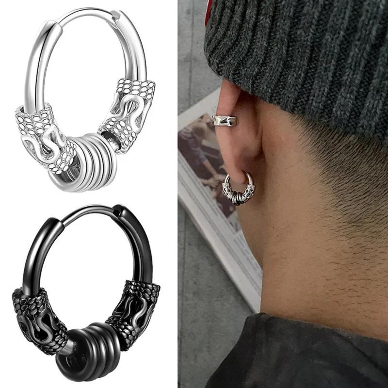 Anting-anting Gelung Keluli Tahan Karat, Gaya Klasik untuk Lelaki ...