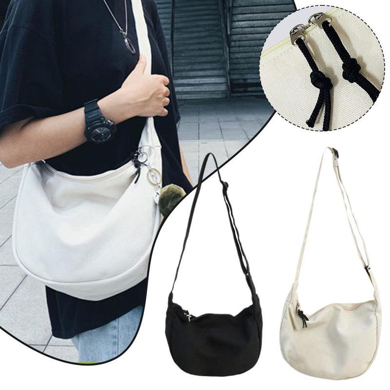 Trendy Unisex Canvas Dumpling Sling Bag for Men and Women K4Z7 - TikTok ...