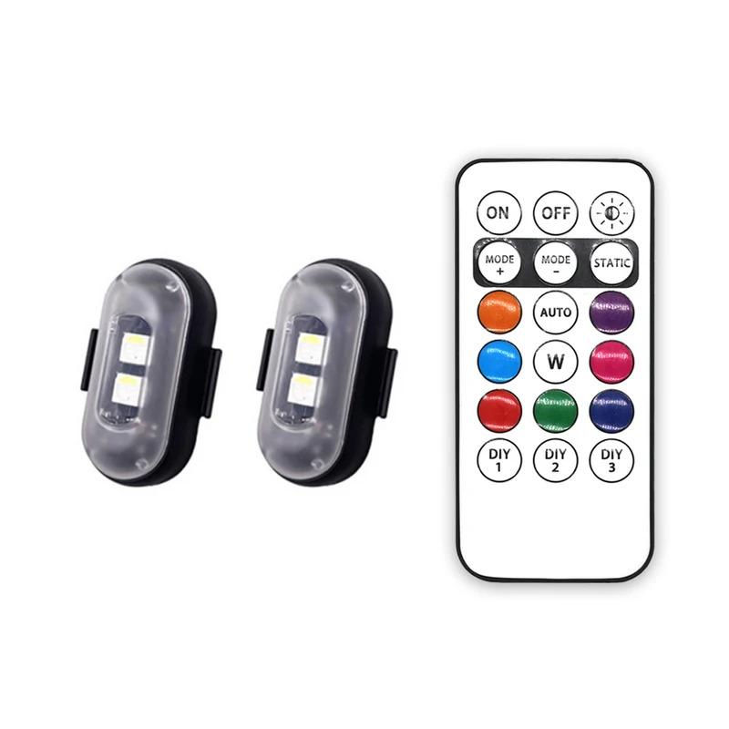 Car Strobe Light 8Color Remote Motorcycle Flash Led Anti-collision ...