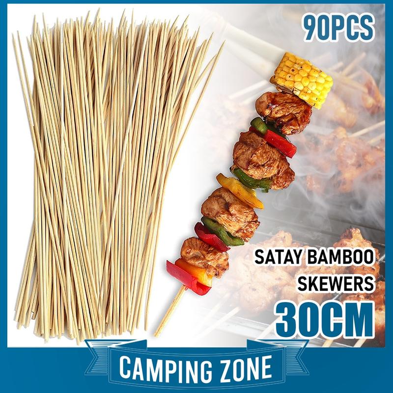 30CM SATAY BULUH STEWERS BBQ STICK SATAY KAYU STEWERS SATAY KAYU BUNGA ...