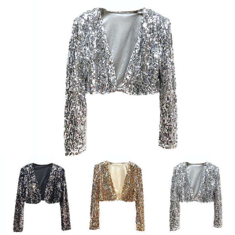 Baju Potongan Bahu Labuci, Jaket Kardigan Terbuka, untuk Wanita ...