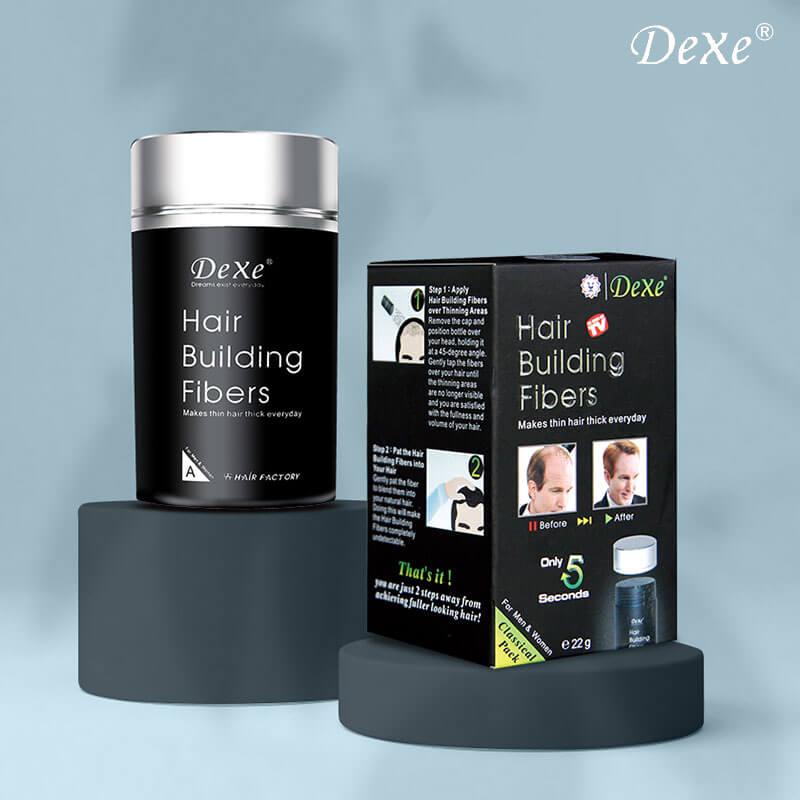 DEXE Hair Building Fiber Serbuk Penebal Rambut Tipis Botak Instan ...