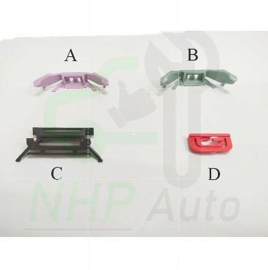 Proton Wira Roof Moulding Clip (Green, Black, Purple) (Top,Centre,Rear ...