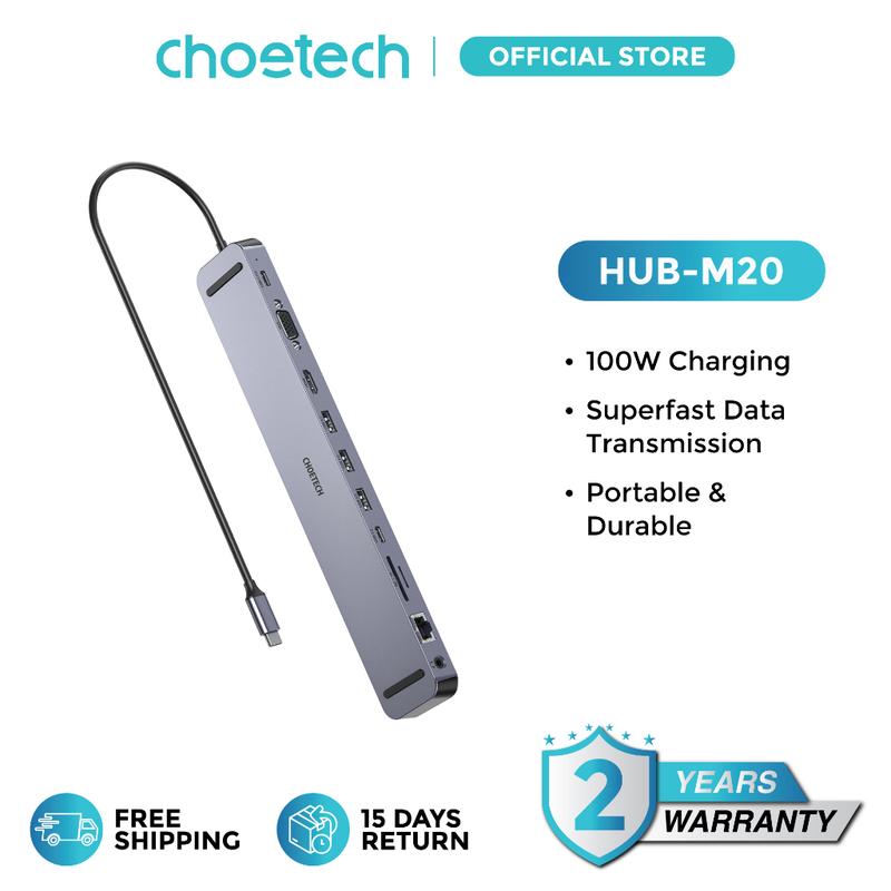 CHOETECH HUB-M20 11-in-1 USB-C MacBook Docking Station Hub - TikTok ...