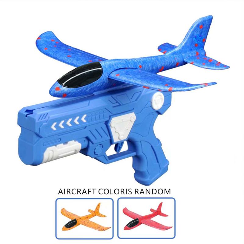Foam Airplane Launcher Toy, 1 Set Outdoor Fun Hand Throwing Airplane ...